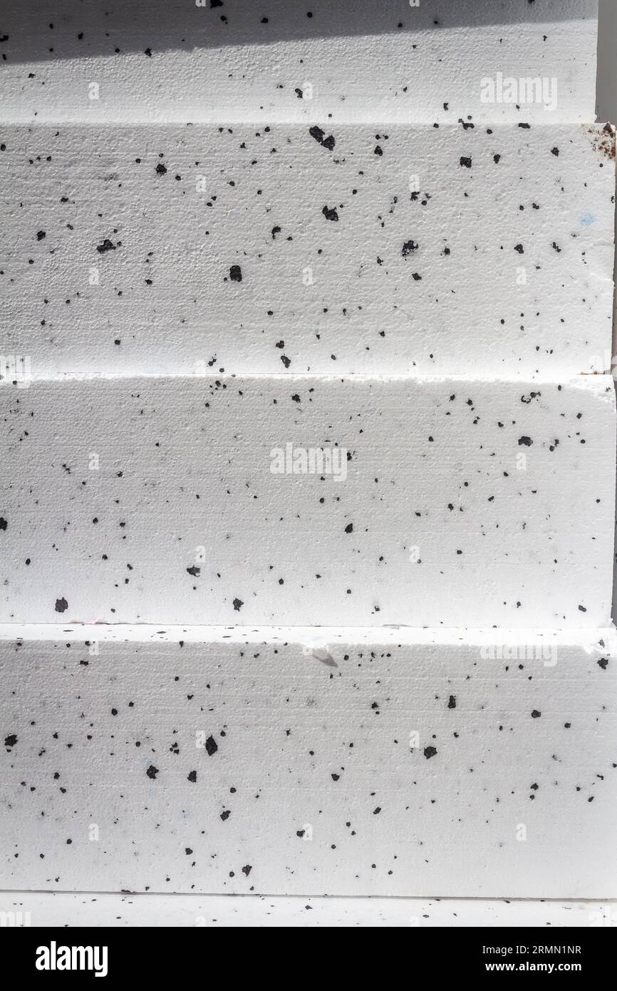 Abstract close up texture photo of compressed white with black dots ...