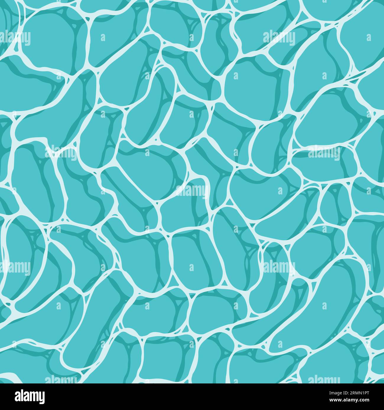 Seamless vector pattern water surface, lake, pool, river. Packaging ...