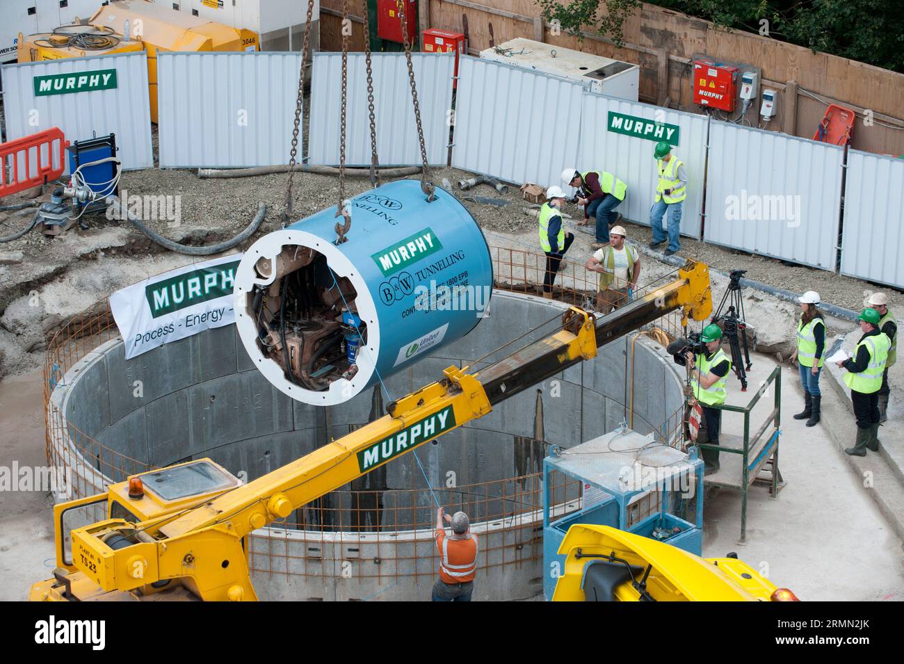Tunneling for water pipeline known as West East Link Main for United ...