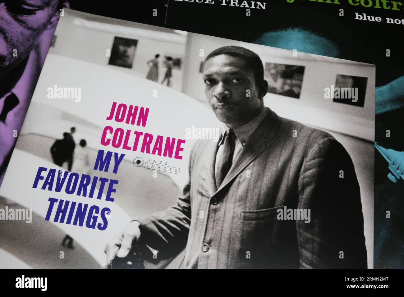 Viersen, Germany - July 9. 2023: Closeup of John Coltrane vinyl jazz ...