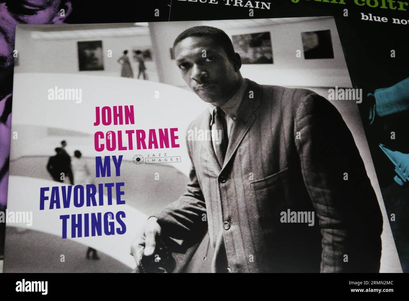 Viersen, Germany - July 9. 2023: Closeup of John Coltrane vinyl jazz ...