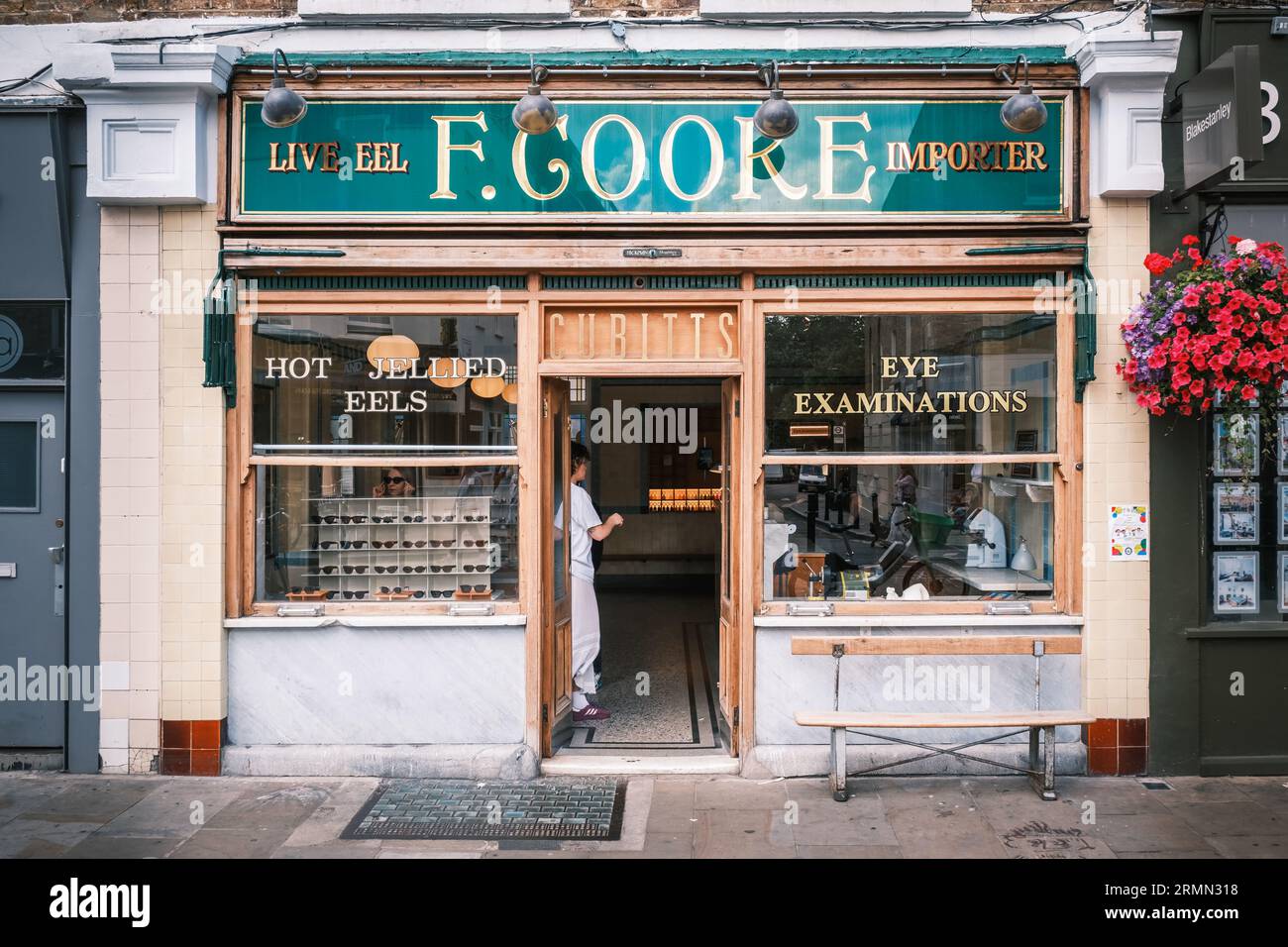 Hackney, London, England - 29th July 2023: F. Cooke shopfront on ...