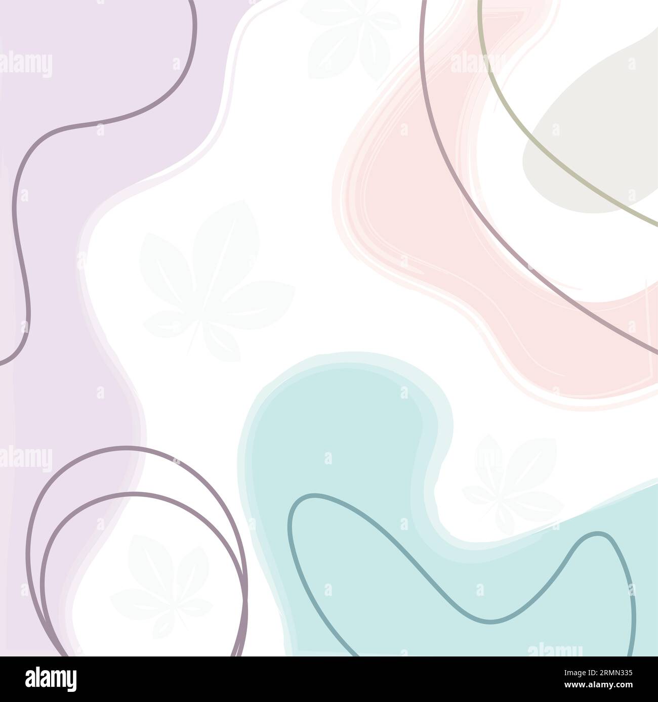 Hand drawn illustration background with abstract shapes Vector Stock ...