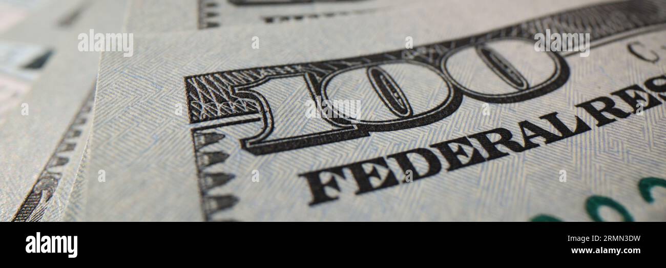 Close-up detail of money, watermarks of 100 dollar bill Stock Photo - Alamy