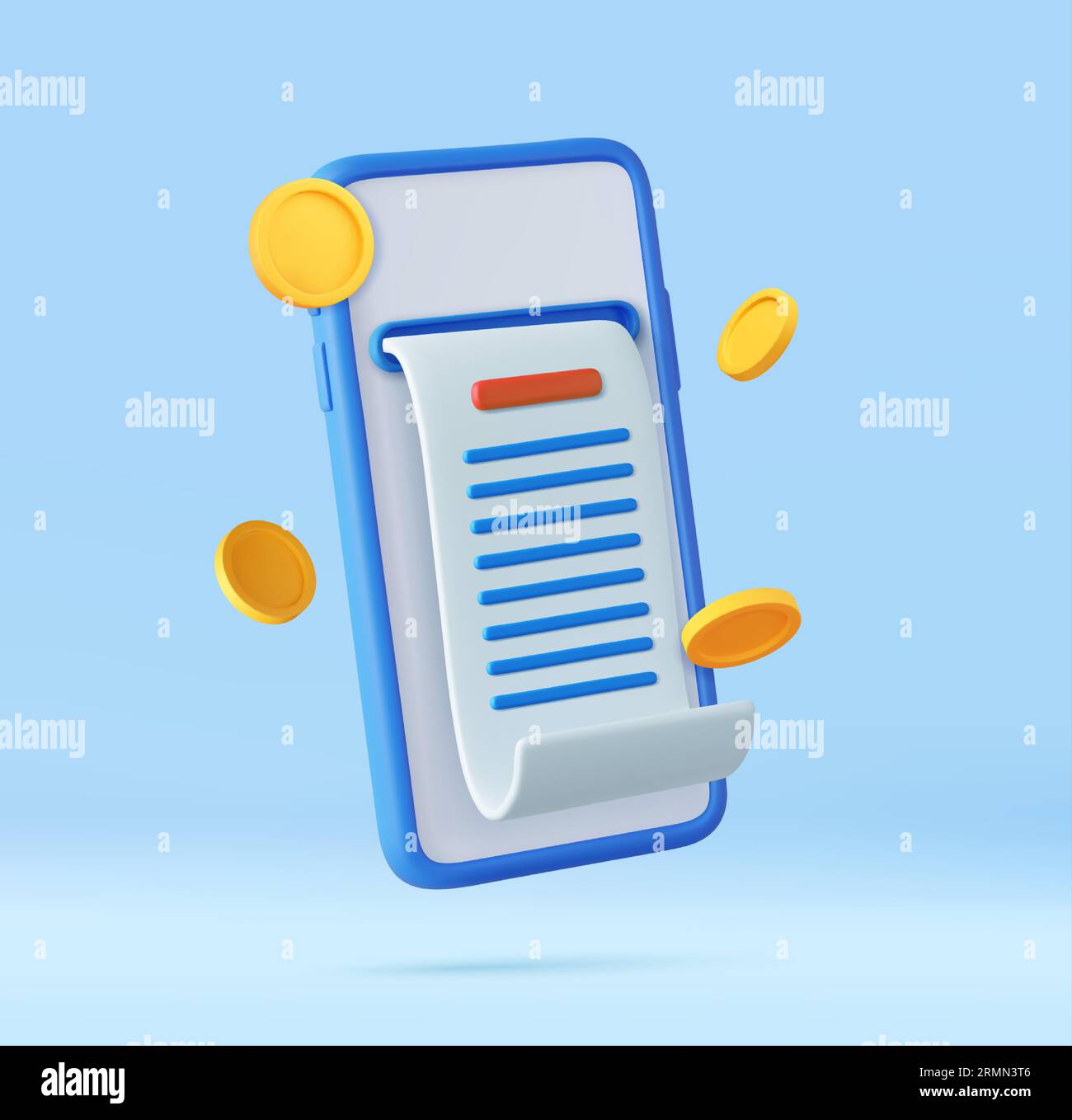 3D bill payment Stock Vector Image & Art - Alamy