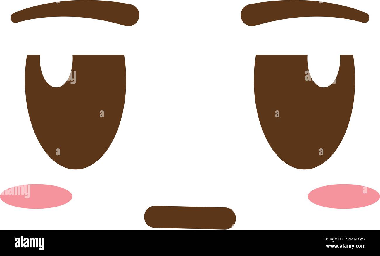 Isolated cute serious facial expression Vector Stock Vector Image & Art ...