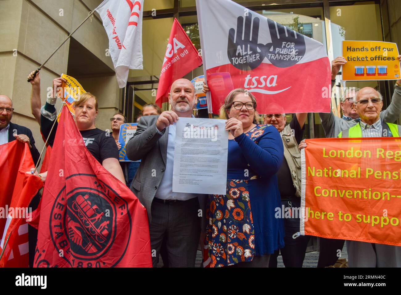 London, UK. 29th August 2023. ASLEF train drivers’ union General ...