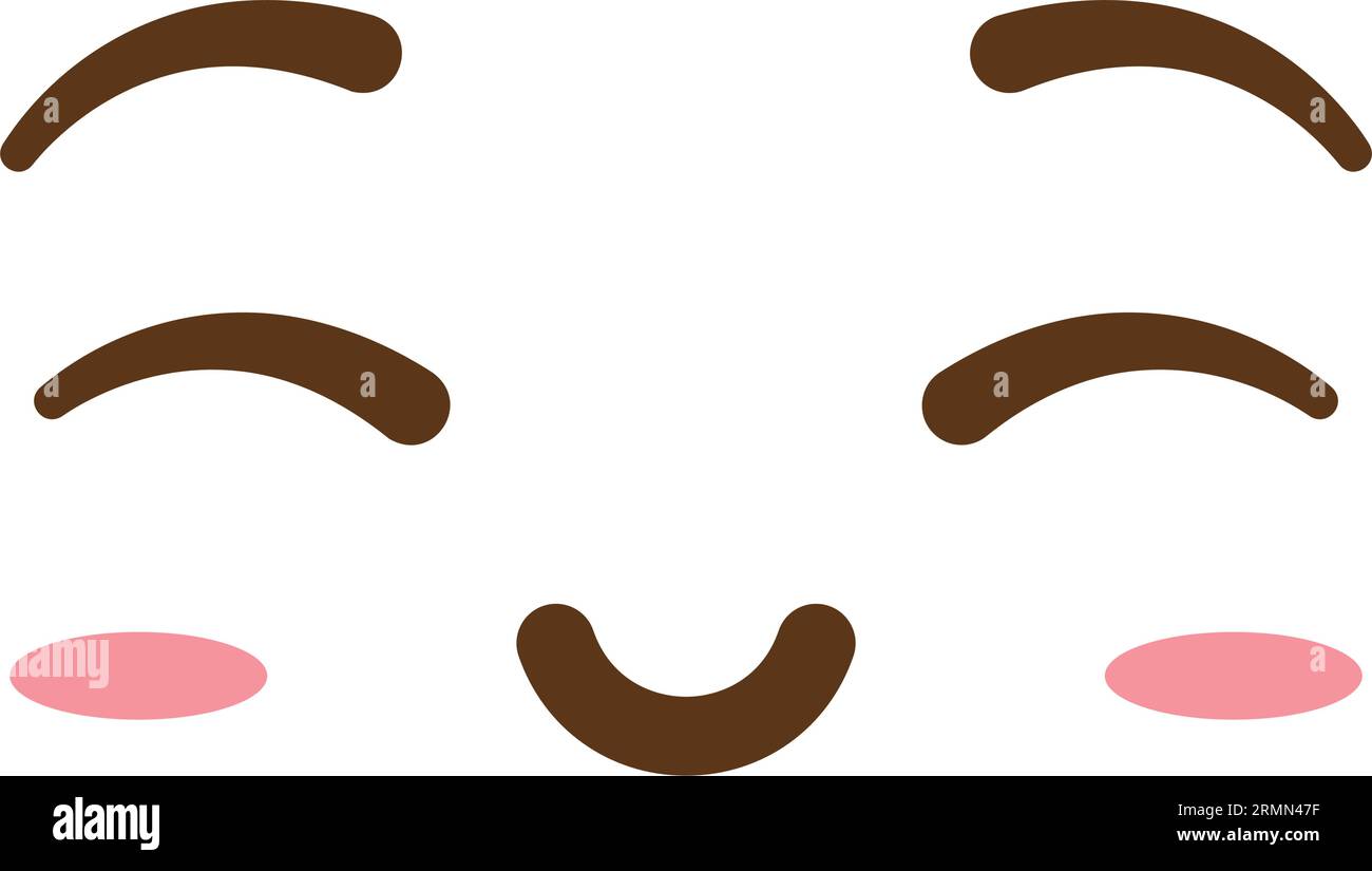 Isolated cute happy facial expression Vector Stock Vector Image & Art ...