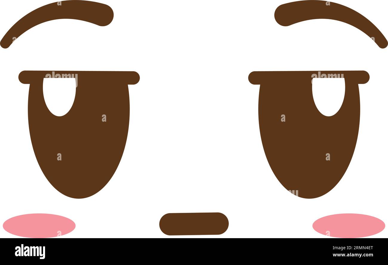 Isolated cute serious facial expression Vector Stock Vector Image & Art ...