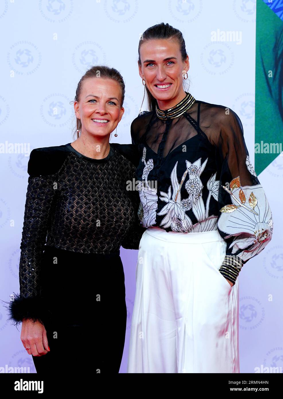 Jill Scott (right) and Shelly Unitt arrive for the 2023 PFA Awards at ...