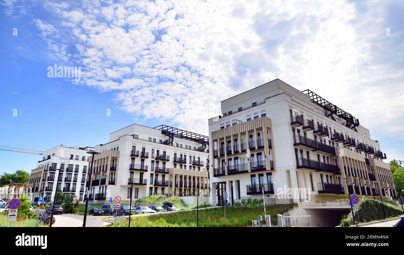 Luxury modern residential apartment building complex Stock Photo - Alamy
