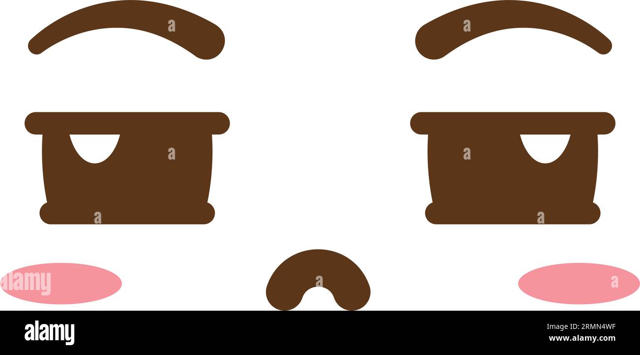 Isolated cute serious facial expression Vector Stock Vector Image & Art ...