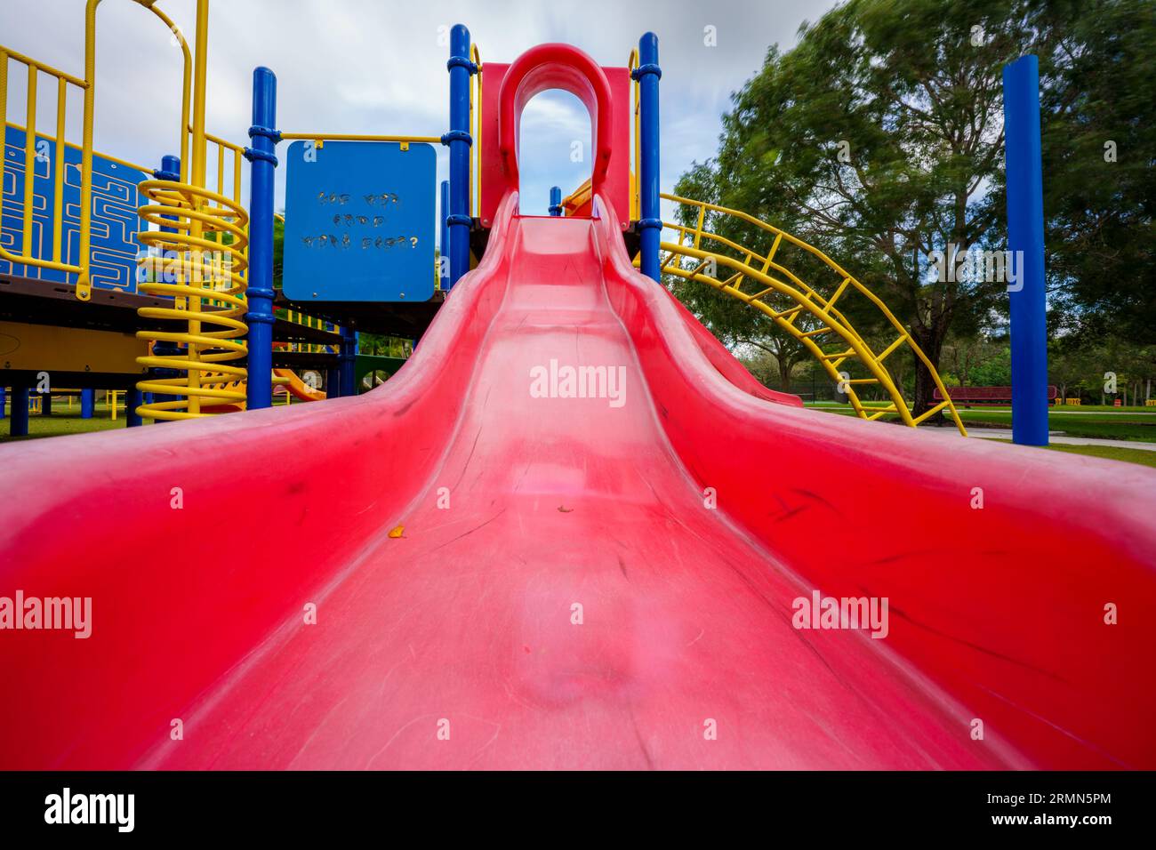 A park slide hi-res stock photography and images - Alamy