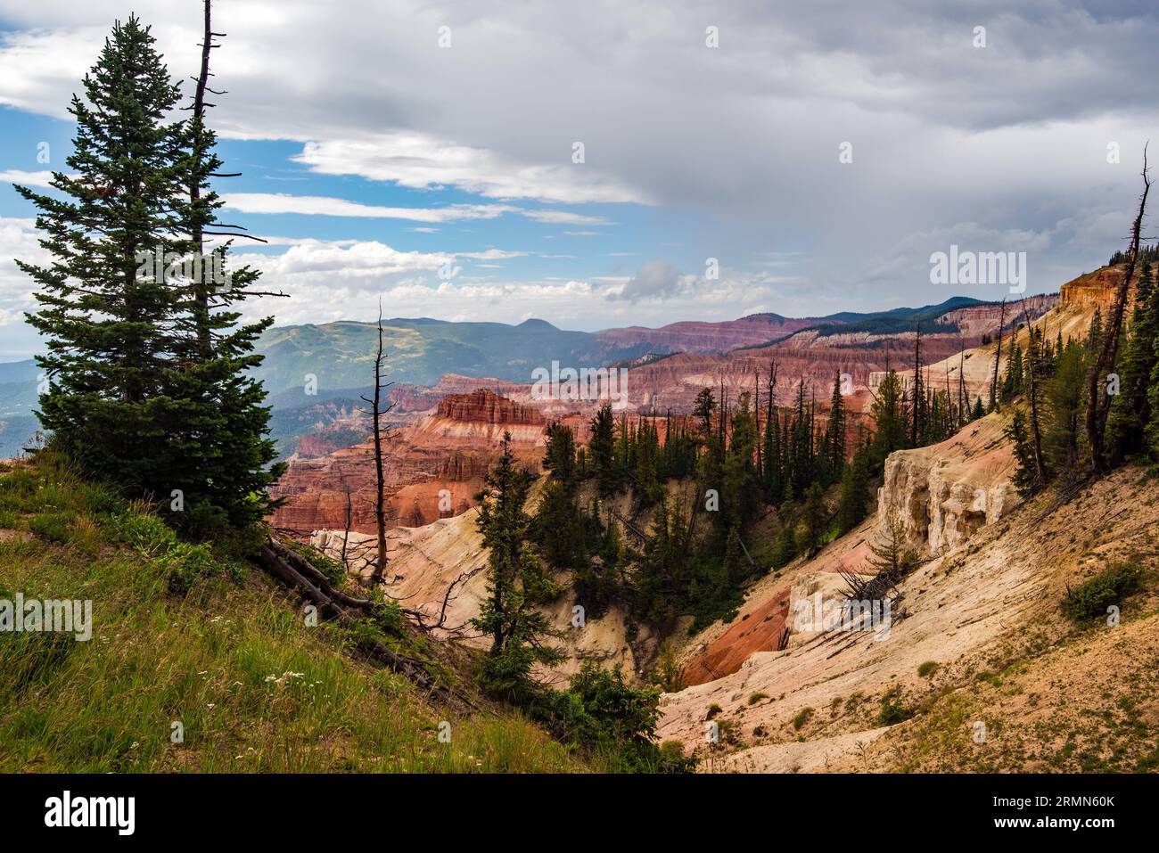 The beautiful cliffs and colors of Cedar Breaks National Monument.in ...