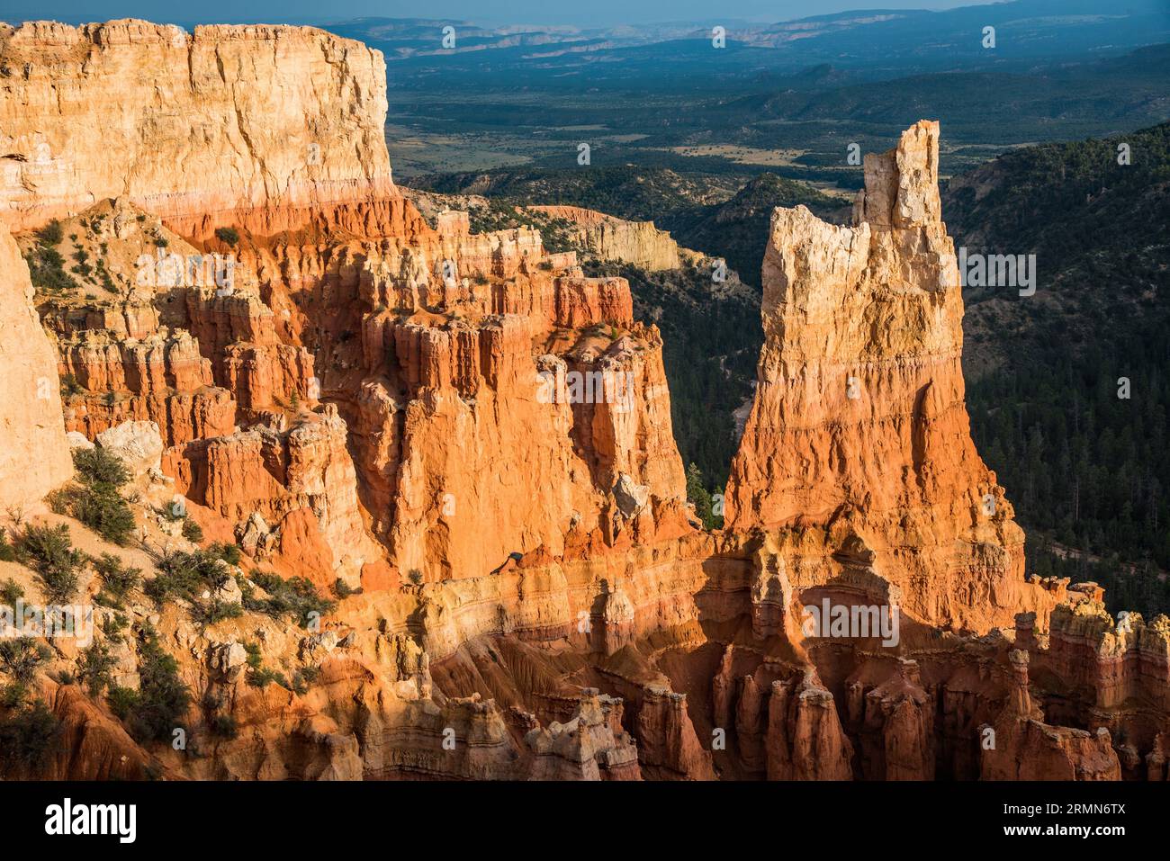 The dramatic landscape of Bryce Canyon National Park. Wind, weather ...