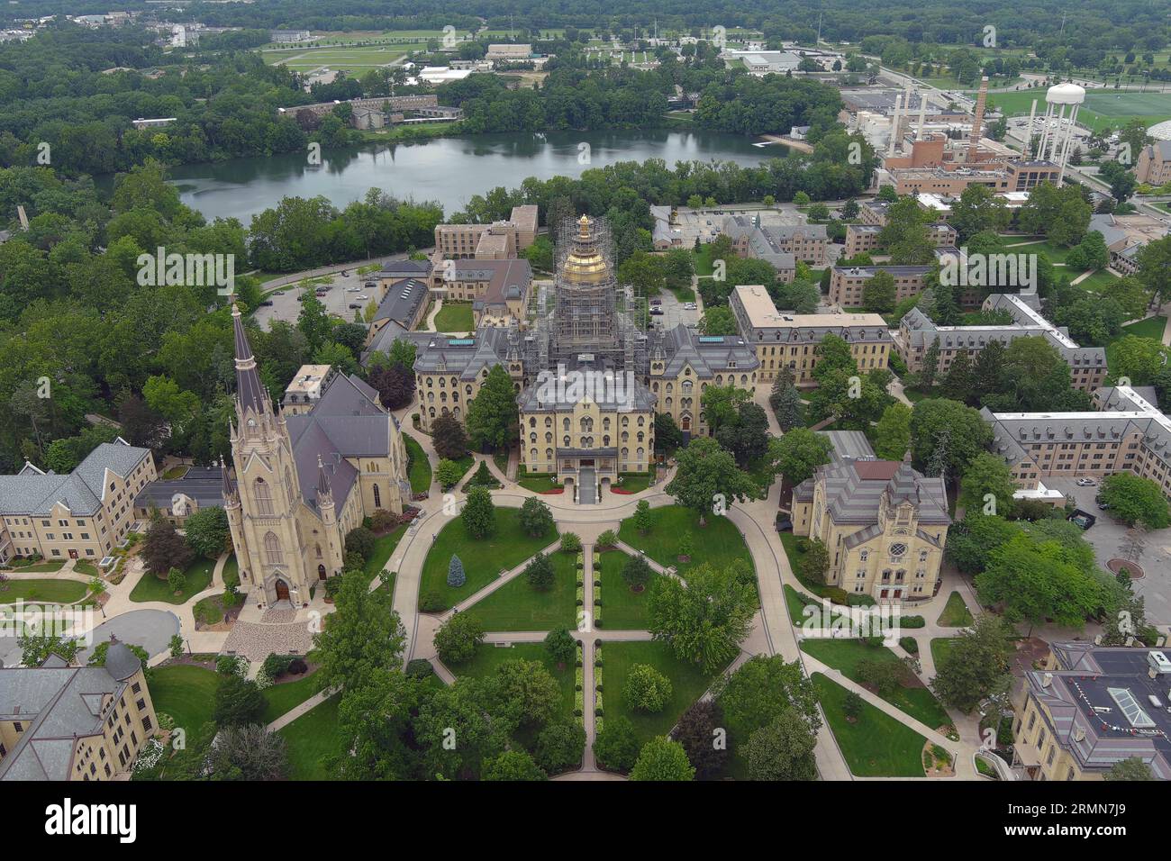 South Bend, United States. 07th Aug, 2023. A general overall aerial ...
