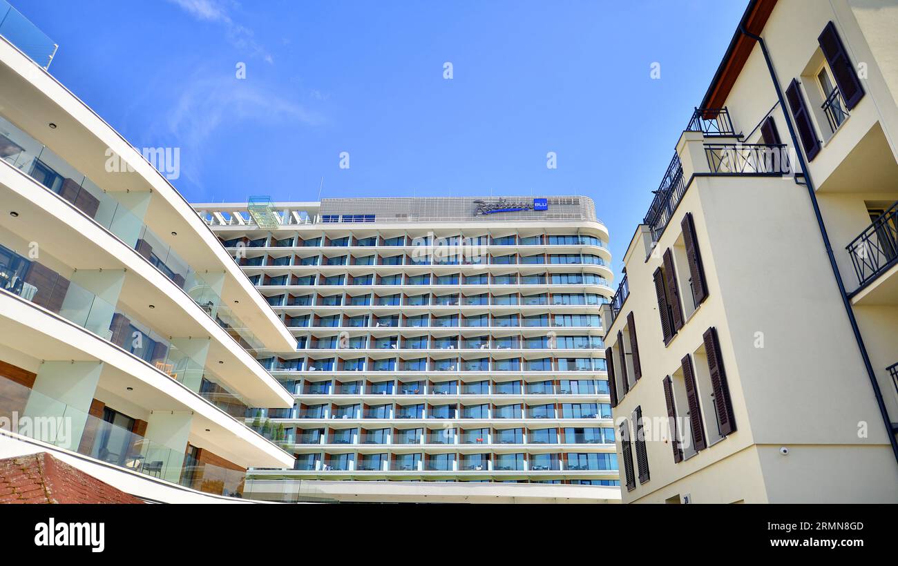 Swinoujscie, Poland. 15 August 2023. Hotels of the Hilton and Radisson ...