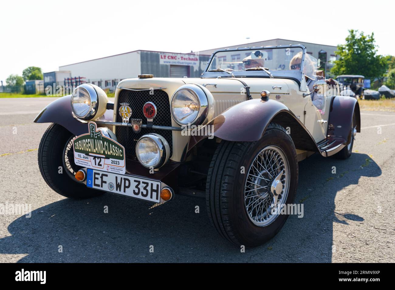 Waltershausen, Germany - June 10, 2023: A vintage British car MG L1 ...