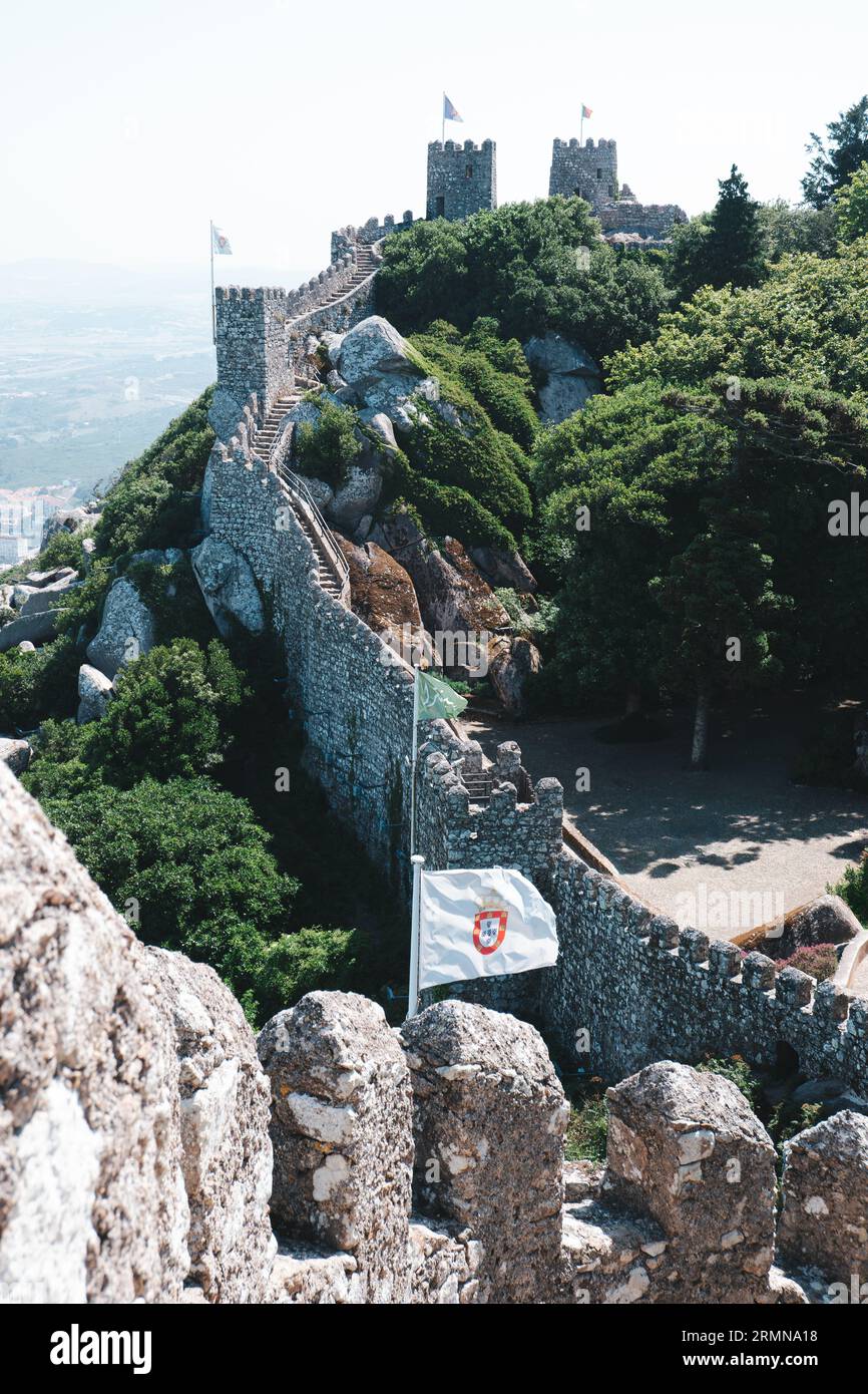 Moorish Castle - Castelo dos Mouros Stock Photo - Alamy
