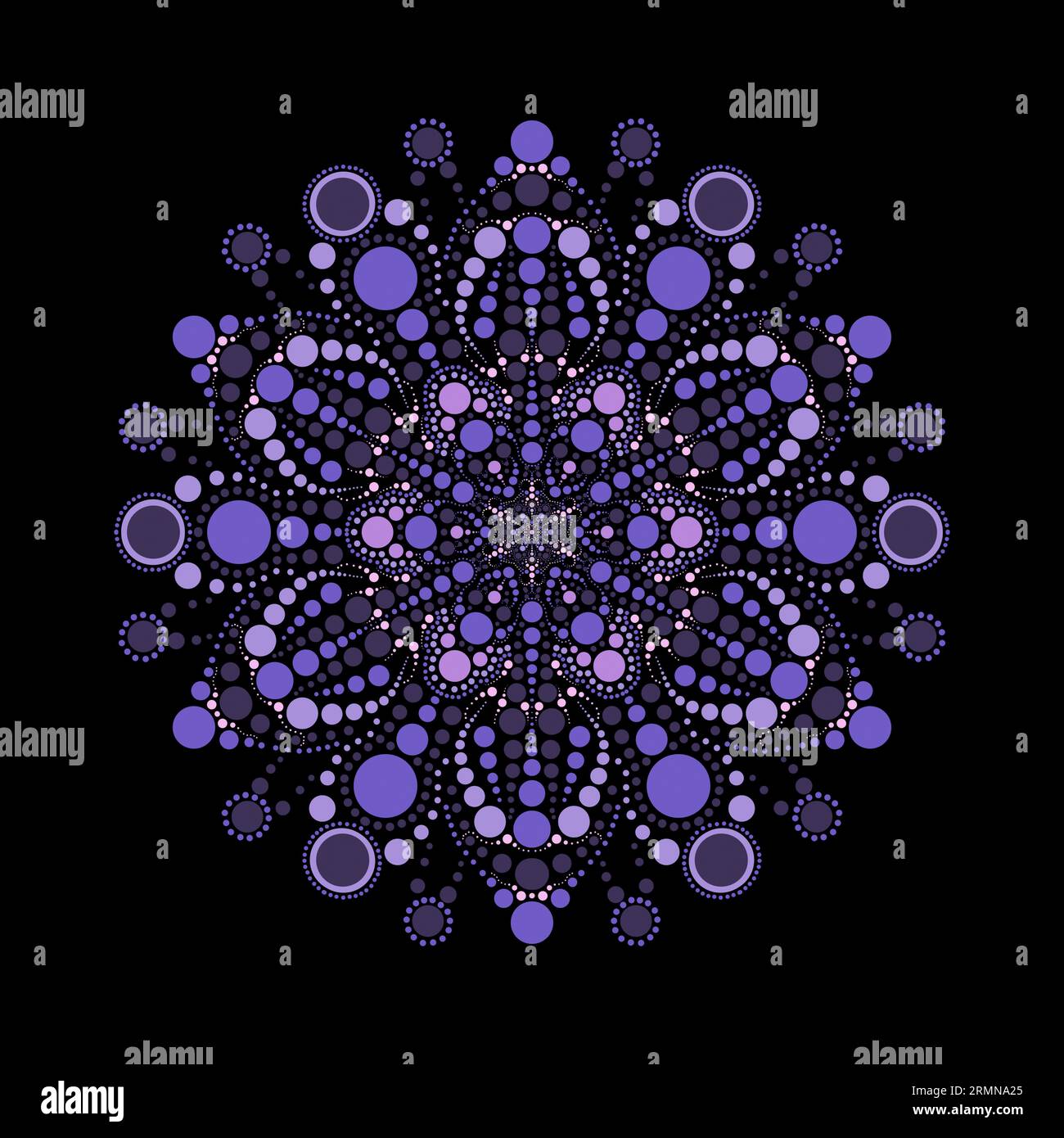 Circular Sacred Mandala Geometric Design Stock Photo - Alamy