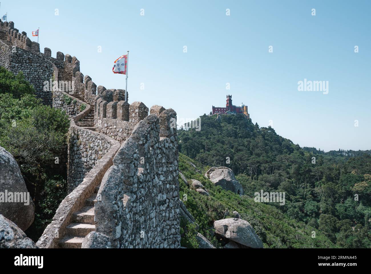 Moorish Castle - Castelo dos Mouros Stock Photo - Alamy