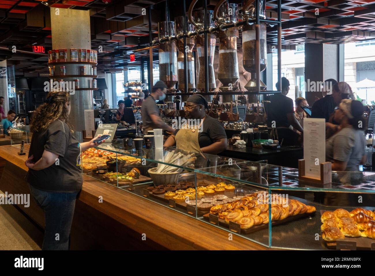 Starbucks reserve roastery cafe in Chelsea Manhattan NYC Stock Photo ...