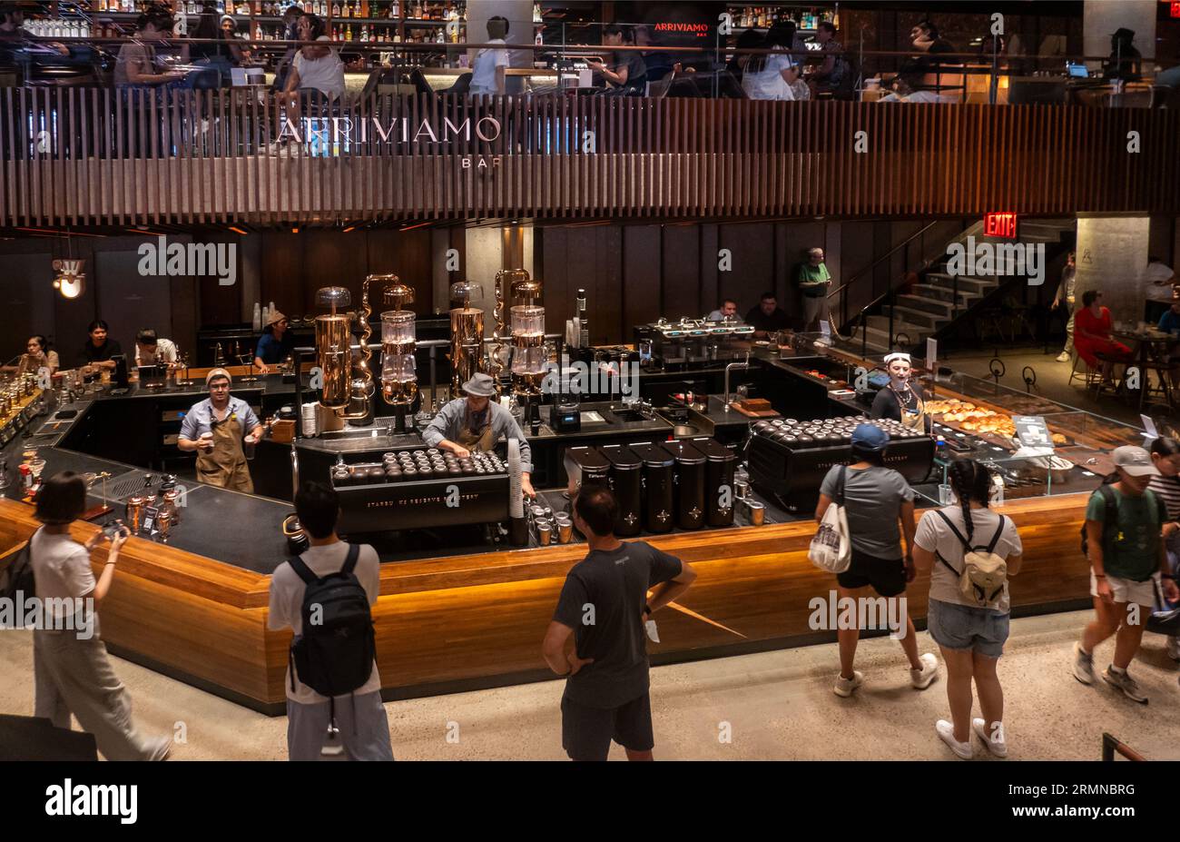 Starbucks reserve roastery cafe in Chelsea Manhattan NYC Stock Photo ...
