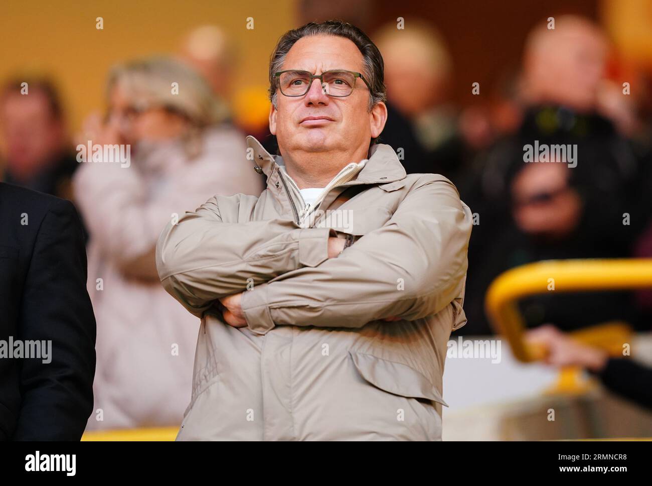 Blackpool owner Simon Sadler in the stands during the Carabao Cup ...