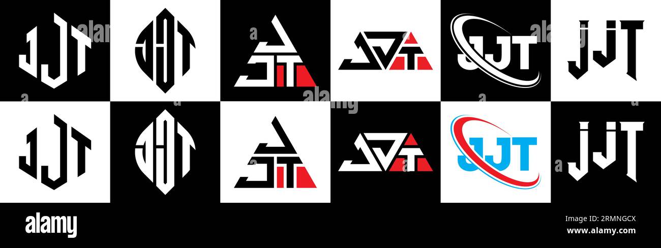 Jjt Logo JJT Creative Circle Letter Logo Concept. JJT Letter