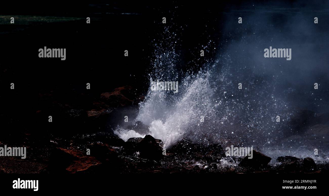 Geyser, Hot Springs at Bogoria Lake in Kenya Stock Photo - Alamy