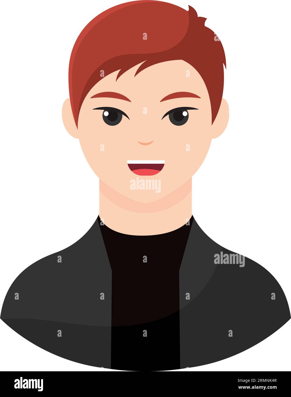 Isolated colored cute man character avatar Vector Stock Vector Image ...