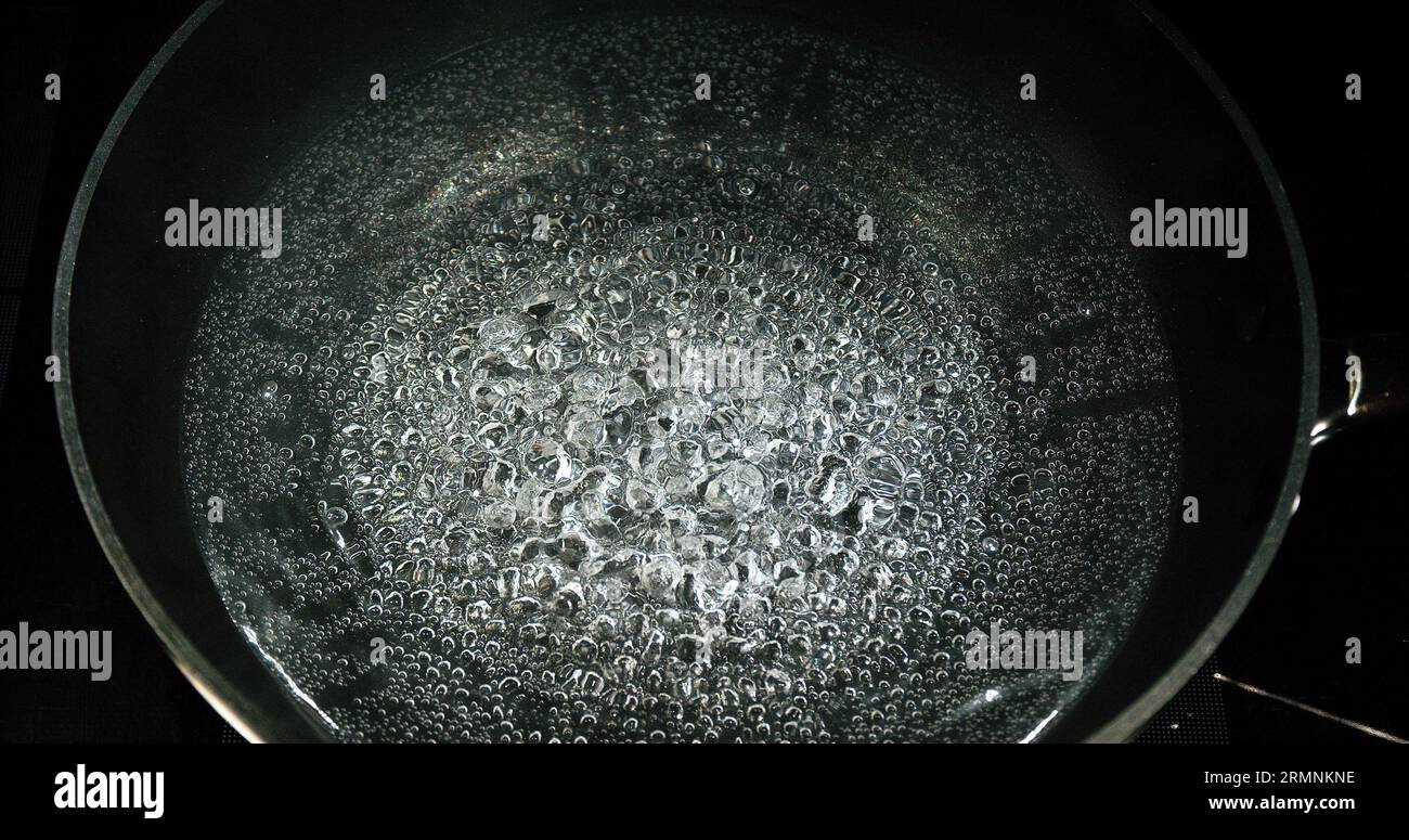 Hot Boiling Water in a saucepan Stock Photo - Alamy