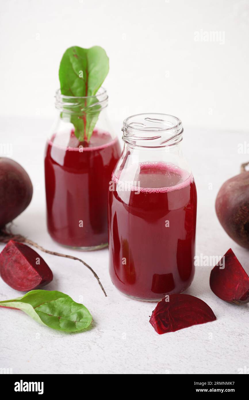 Beetroot juice bottles hi-res stock photography and images - Alamy