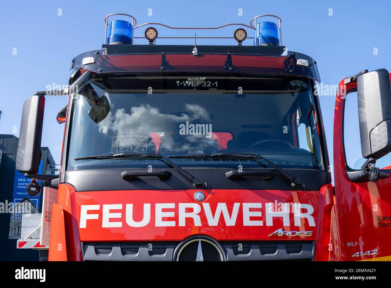 Fire brigade vehicle, fire engine, detail, disaster control Stock Photo ...