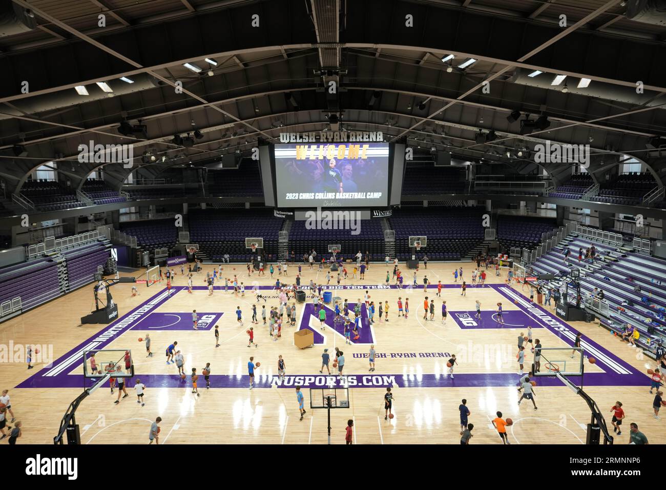 A general overall view of the Welsh-Ryan Arena on the Northwestern ...