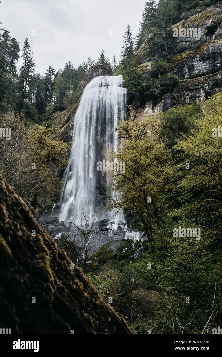 Golden and Silver Falls Stock Photo - Alamy