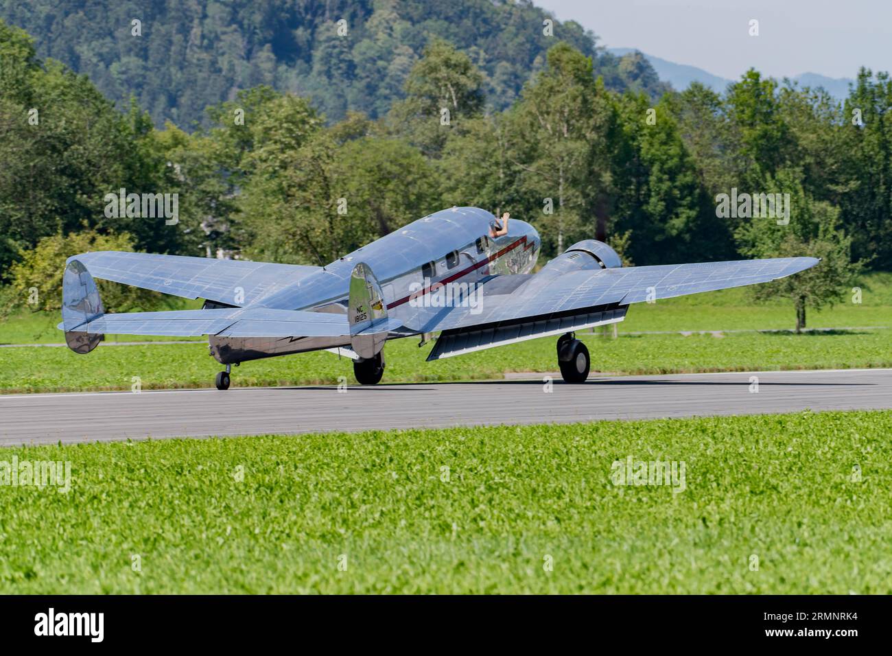 Lockheed Model 12 Electra Junior at Zigairmeet Air Show 2023 in Mollis ...