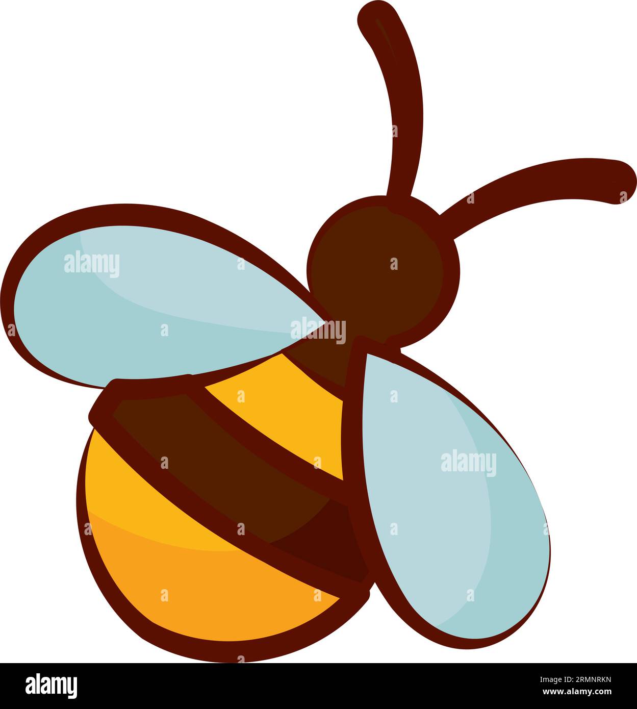 Isolated colored hand drawn bee Vector illustration Stock Vector Image ...