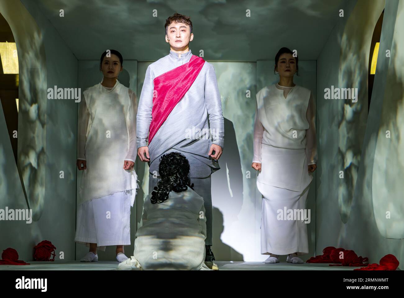 Scene from show Trojan Women Korean opera, Edinburgh Internationa ...