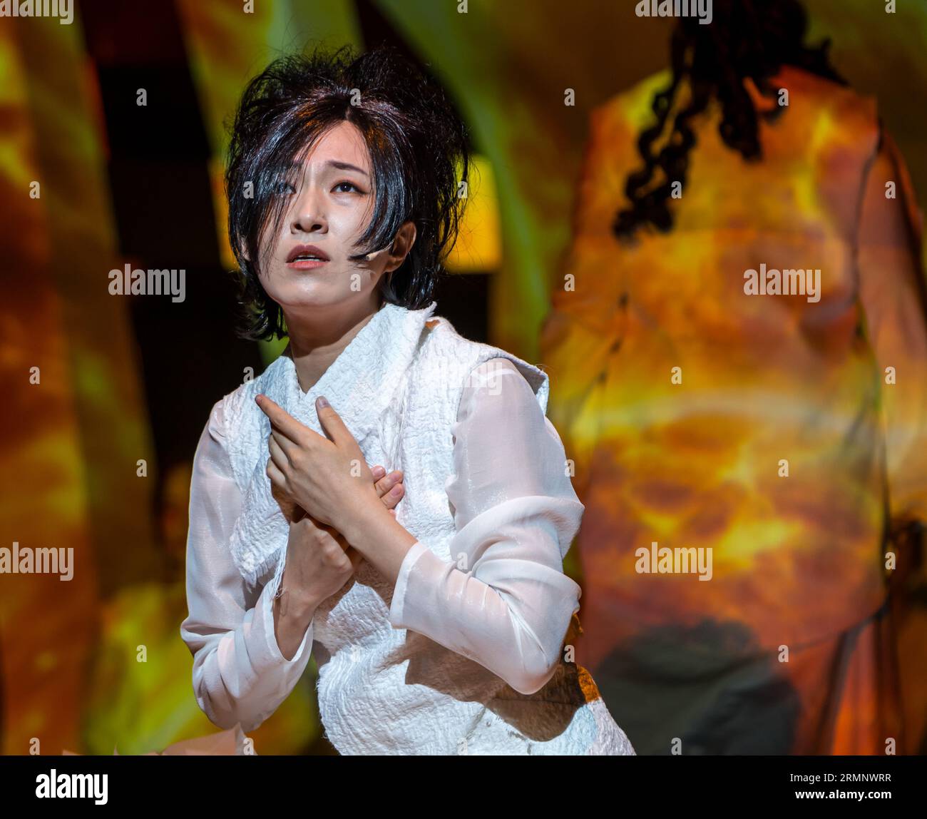 Scene from show Trojan Women Korean opera, Edinburgh Internationa ...