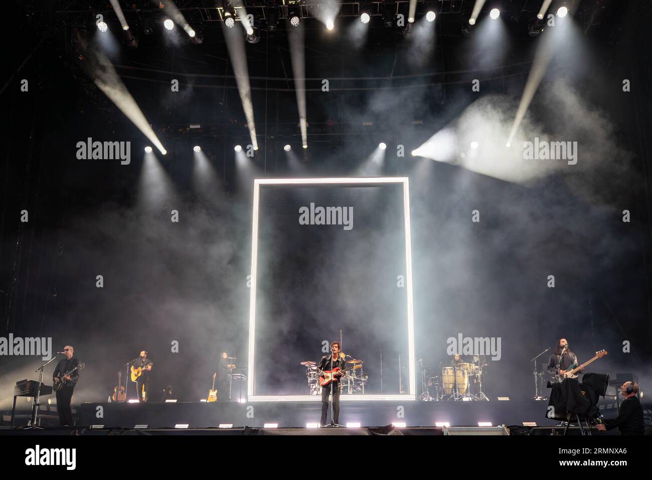 Leeds, UK. Sunday 27 August 2023 The English pop rock band The 1975 ...
