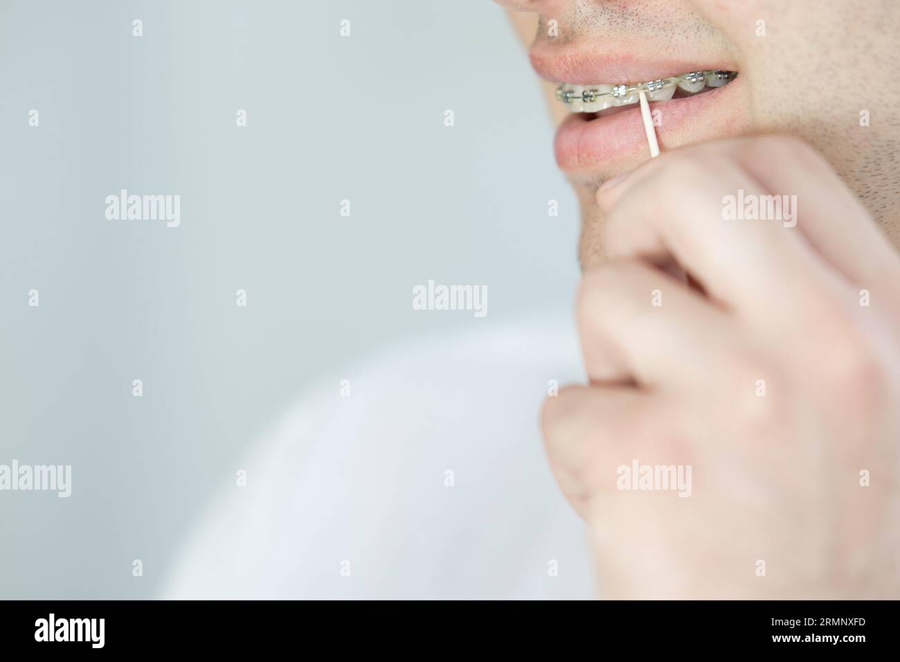 Illustration of a boy brush teeth hi-res stock photography and images ...