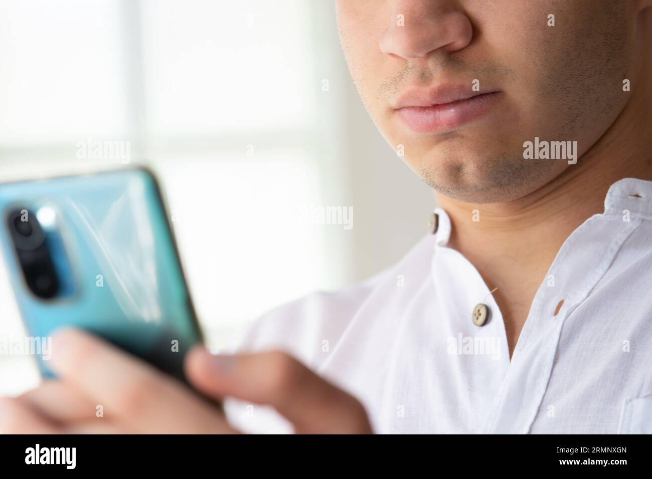 Using smartphone touch vector hi-res stock photography and images - Alamy