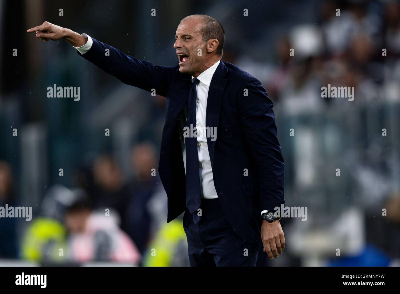 Massimiliano Allegri, head coach of Juventus FC, gestures during the ...