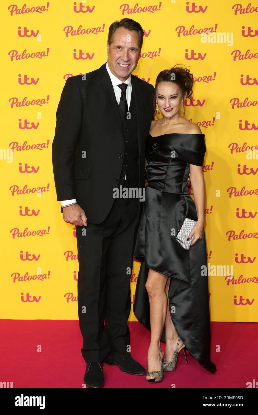 David Seaman and Frankie Poultney attend the ITV Palooza! held at The ...