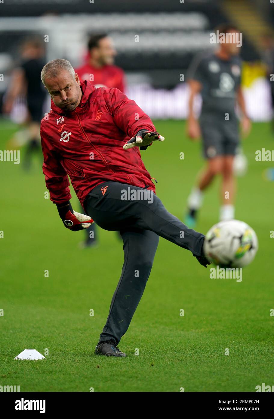 Swansea City goalkeeper coach Martyn Margetson ahead of the Carabao Cup ...