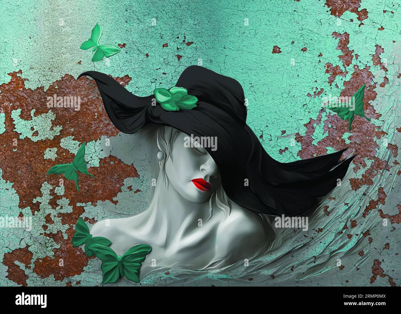 3d wall mural hi-res stock photography and images - Alamy