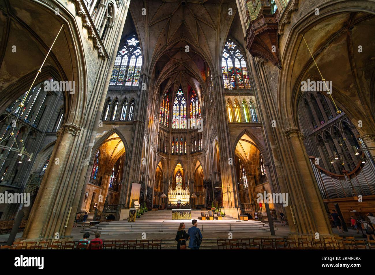 Interior of gothic cathedral hi-res stock photography and images - Alamy