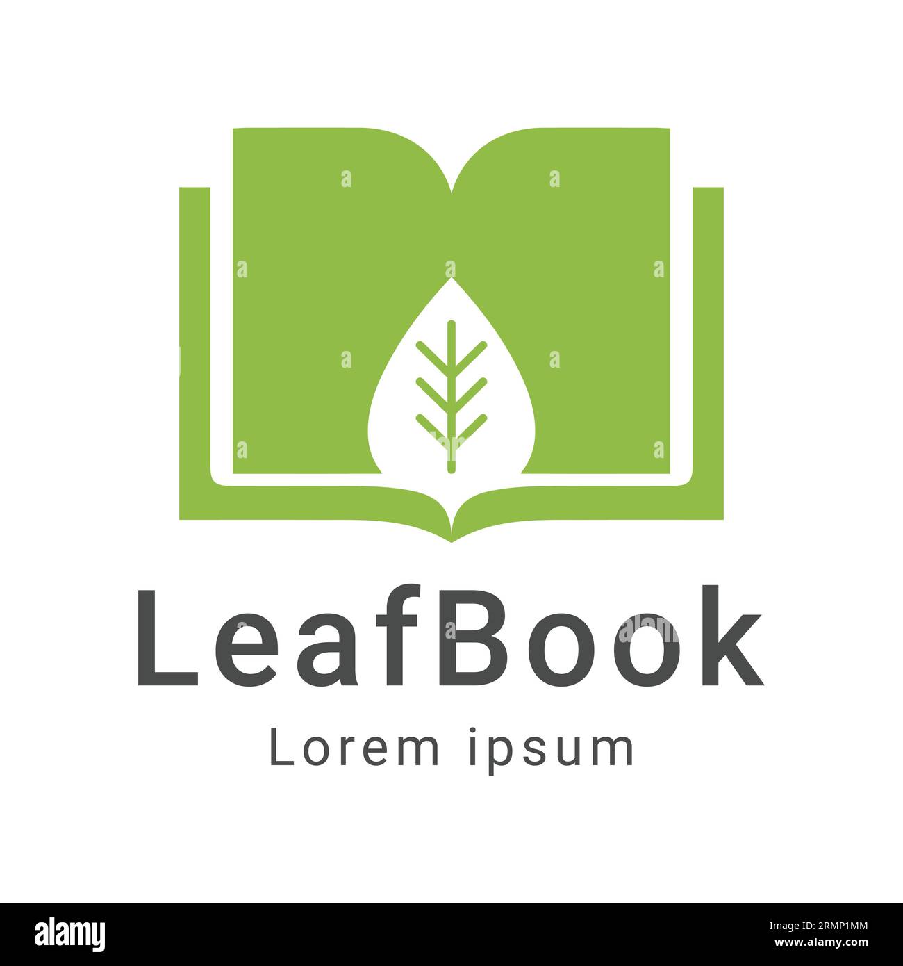 Leaf Book Logo Design Education Leaf Logotype Stock Vector Image & Art ...