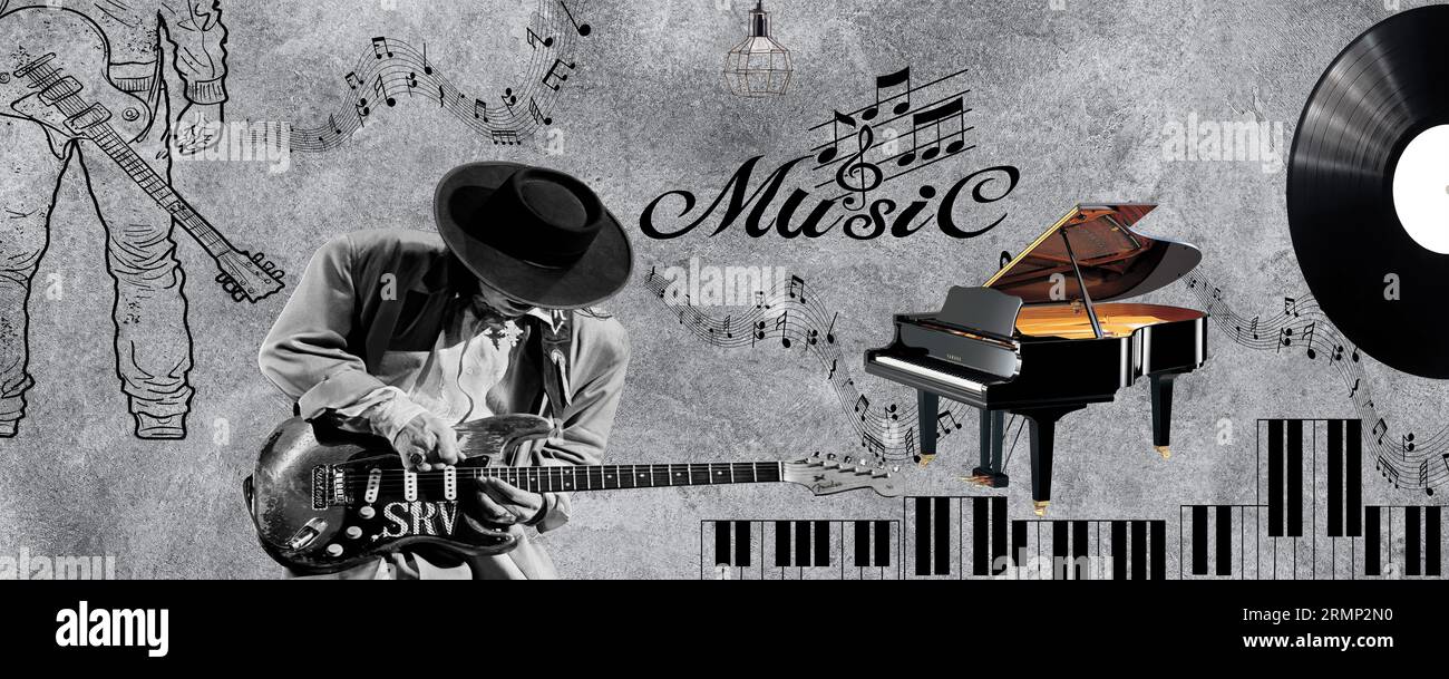 Music hand drawn cartoon doodles illustration. Musical funny objects ...